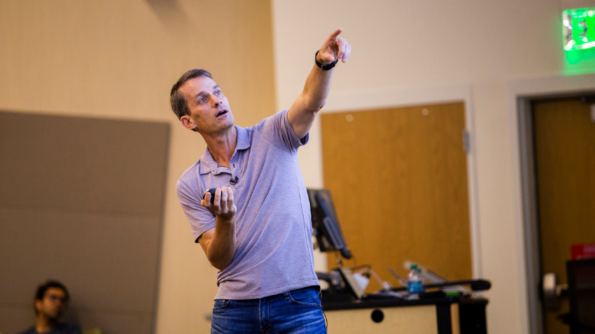 Google AI Chief Spends Time with Students during Campus Visit | College ...